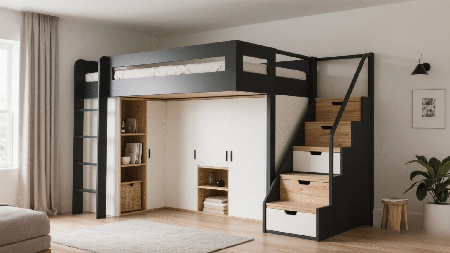 How to Build a Loft Bed with Storage Stairs [Step-by-Step Project]