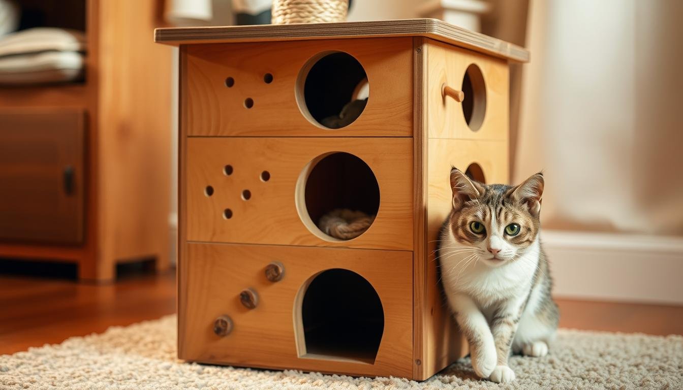 Crafting a DIY Cat House Puzzle for Your Feline Friend(woodworking plan ...
